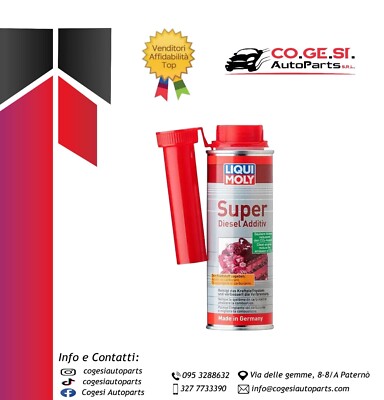 LIQUI MOLY 1806 Additivo Super Diesel 250ml AUMENTA CETANI, PULISCE E ...