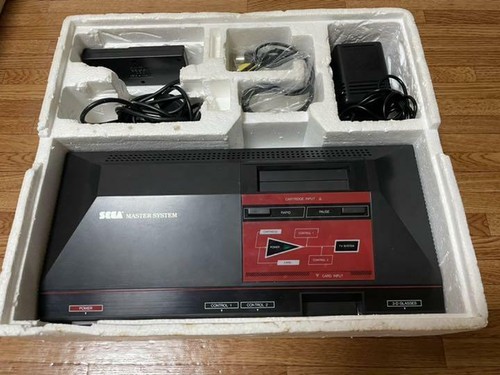 Used Sega Master System Power Base Game Console Black Boxed | eBay