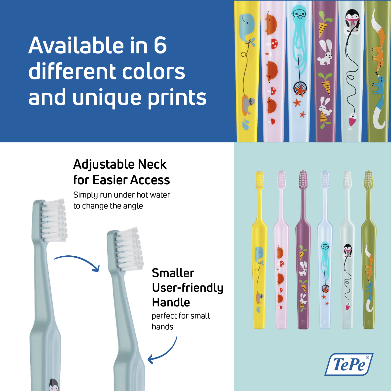 TePe Mini™ Toddler Toothbrush – Manual Child Toothbrushes Age 0-3,1Pk ...