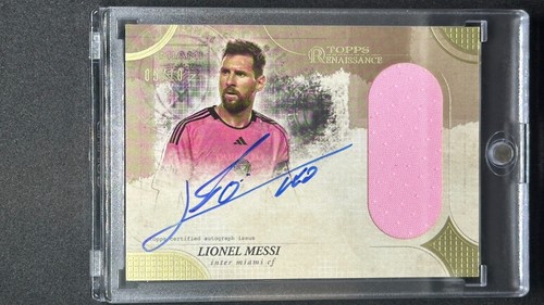 2024 Topps MLS Renaissance Lionel Messi 05/10 Auto Autograph on card ...