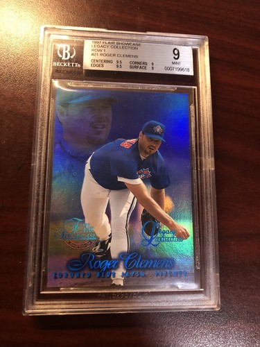 1997 Flair Showcase - Roger Clemens #21 Legacy Collection Row 1 /100 ...