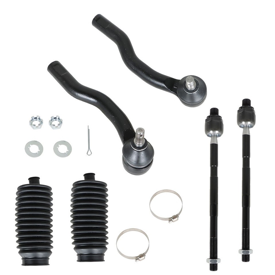 6pc Front Inner & Outer Tie Rod Boot Kit For Ford Edge Lincoln MKX 2007 ...
