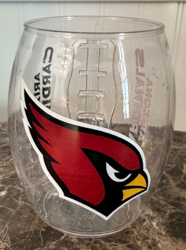 ARIZONA CARDINALS CLEAR PLASTIC CUP FROM STATE FARM STADIUM BIRD GANG ...