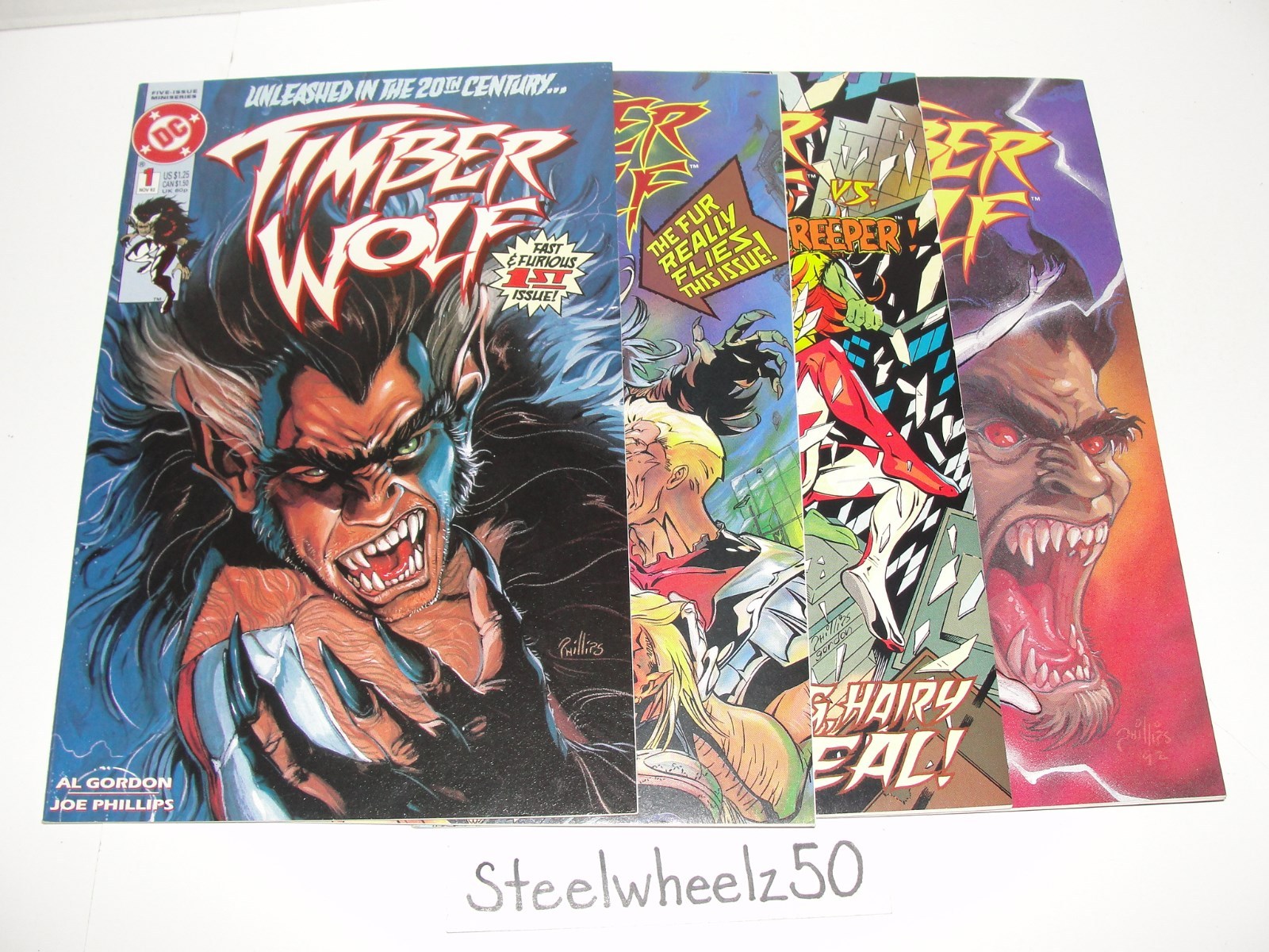 Timber Wolf 4 Comic Lot 1992 DC #1 2 3 5 Legion Of Super Heroes Creeper ...