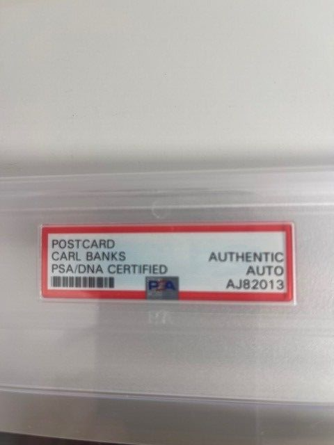 Carl Banks Postcard PSA/DNA Certified Authentic Auto Encapsulated By ...