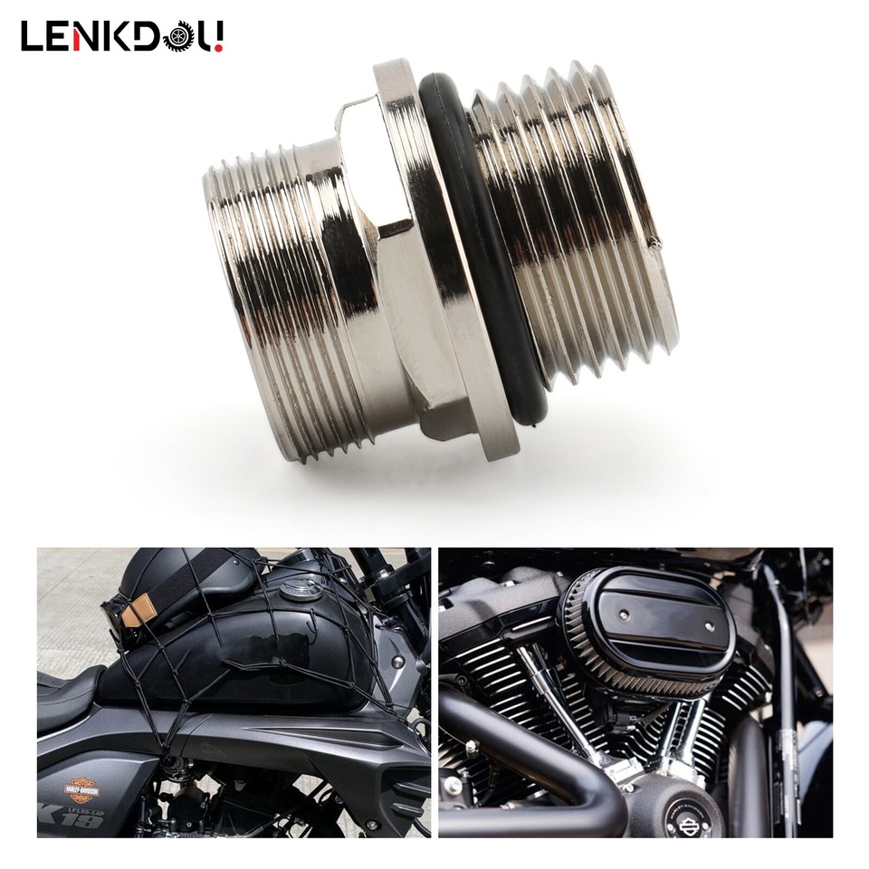 for Harley Gas Tank Petcock Adapter Softail FXSTD Gas Fuel Injected ...