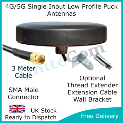 4G/5G LTE Puck Antenna Outdoor Mobile Broadband Internet 3M SMA Huawei ...