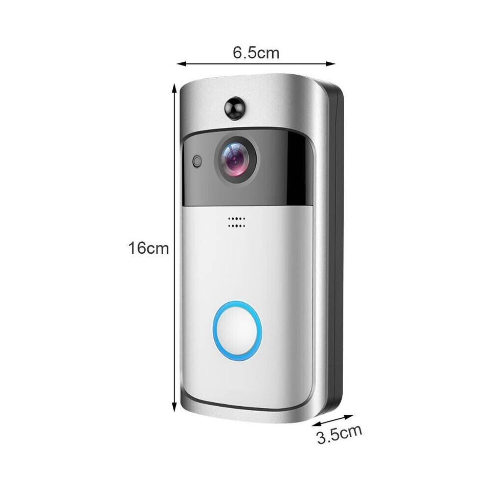 Front Door Wifi Video Doorbell Intercom Security Camera Door Cam 2 Way ...