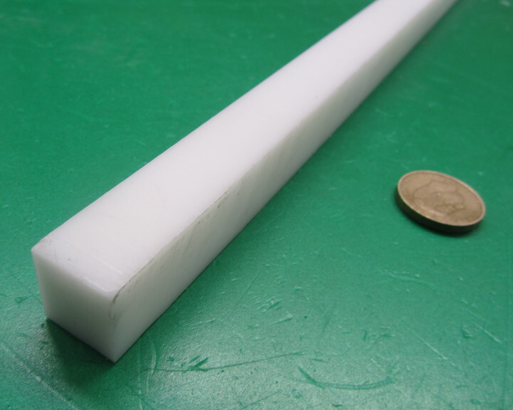 Delrin Acetal Square Bar 3/4" (.750") Thick x .750" Wide x 24" Long ...