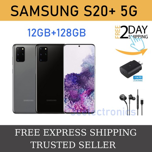 Samsung Galaxy S20+ Plus 5G SM-G986U 12GB+128GB Factory Unlocked ...