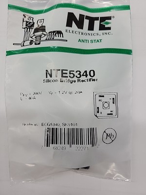 NTE5340 Bridge Rectifier, Single Phase, 40 Amps, 200V Peak Reverse | eBay