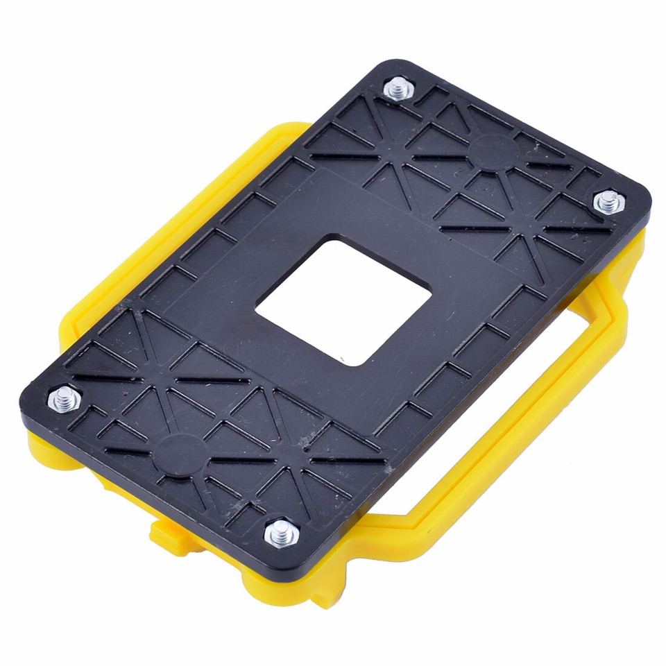 Plastic AMD CPU Fan Bracket Base Black Yellow 2pcs for AM2 AM3 FM1 FM2 ...