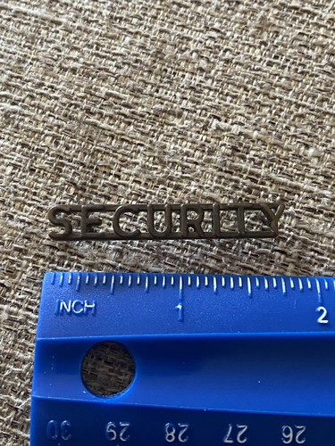 Vintage Security Collar Pin Rank Insignia Uniform | eBay