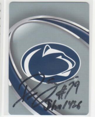 DAVE SZOTT PENN STATE UNIVERSITY REDSKINS 2001 AUTOGRAPHED PLAYING CARD ...