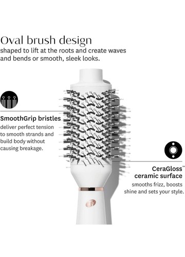 T3 AireBrush One-Step Smoothing And Volumizing Blow Dry Brush | eBay