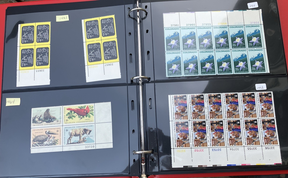 Collection of 196 US Postage PLATE BLOCKS - $166 Face Value - MNH Mint ...