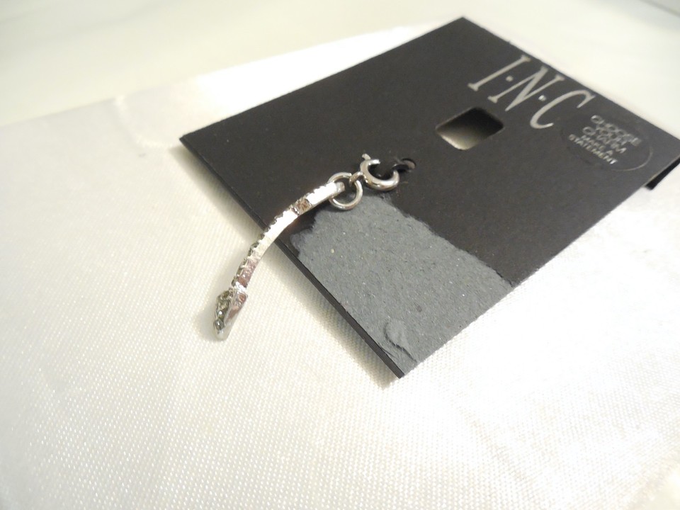 Inc International Concepts Silver-Tone Pave Arrow Clip-on Charm WW264 ...