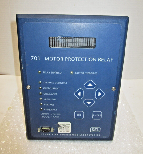 SCHWEITZER SEL- 701 MOTOR PROTECTION RELAY 0701010XXX 76625961095| eBay