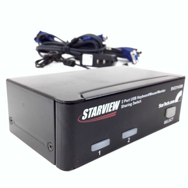 StarTech Sv231usb 2 Port Professional USB KVM Switch Kit With Cables AC for sale online | eBay