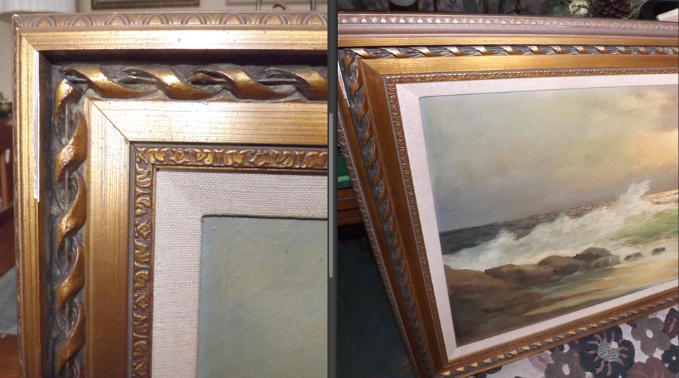 Seascape Italian M Rinaldi Impressionist Oil Painting Fine Art Vintage ...