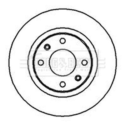 2x Brake Discs Vented For Citroen DS3 1.6 HDI 120 Borg Front 1629058880 ...