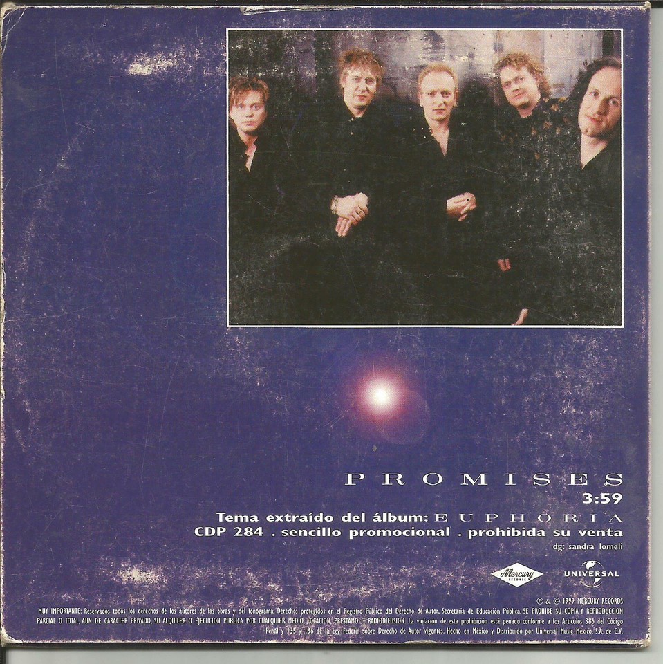 DEF LEPPARD Promises RARE MEXICO PRESSING PROMO DJ CD Single USA seller ...