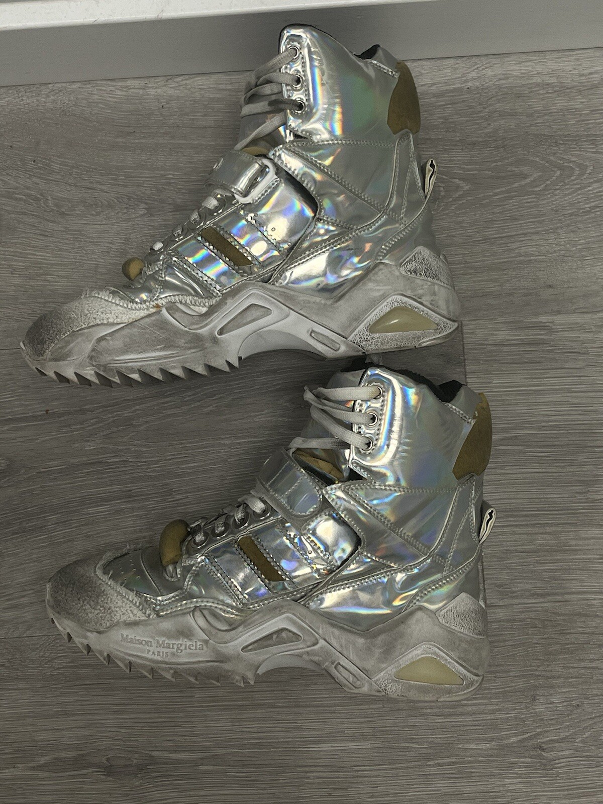 $1590 Maison Margiela Deconstructed High Top Trainers. EU 36 US 6 | eBay