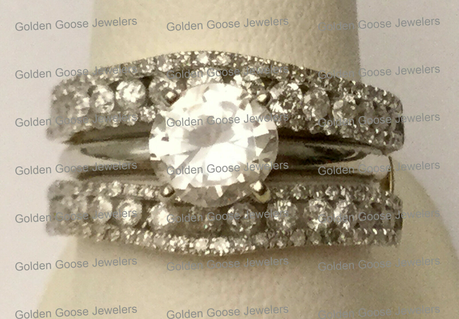 Solitaire Enhancer Round 0.50ct Diamonds Ring Guard Wrap 10k Yellow ...