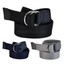 Canvas Double Ring Web Belt Cotton D Buckle Military Golf Baseball ...