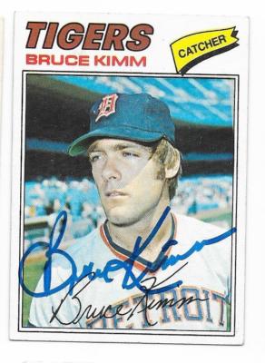 BRUCE KIMM 1977 TOPPS AUTOGRAPHED SIGNED # 554 TIGERS | eBay
