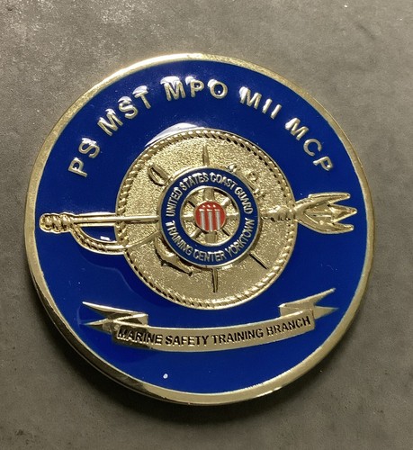 UNITED STATES COAST GUARD MARINE SAFETY TRAINING BRANCH CHALLENGE COIN ...