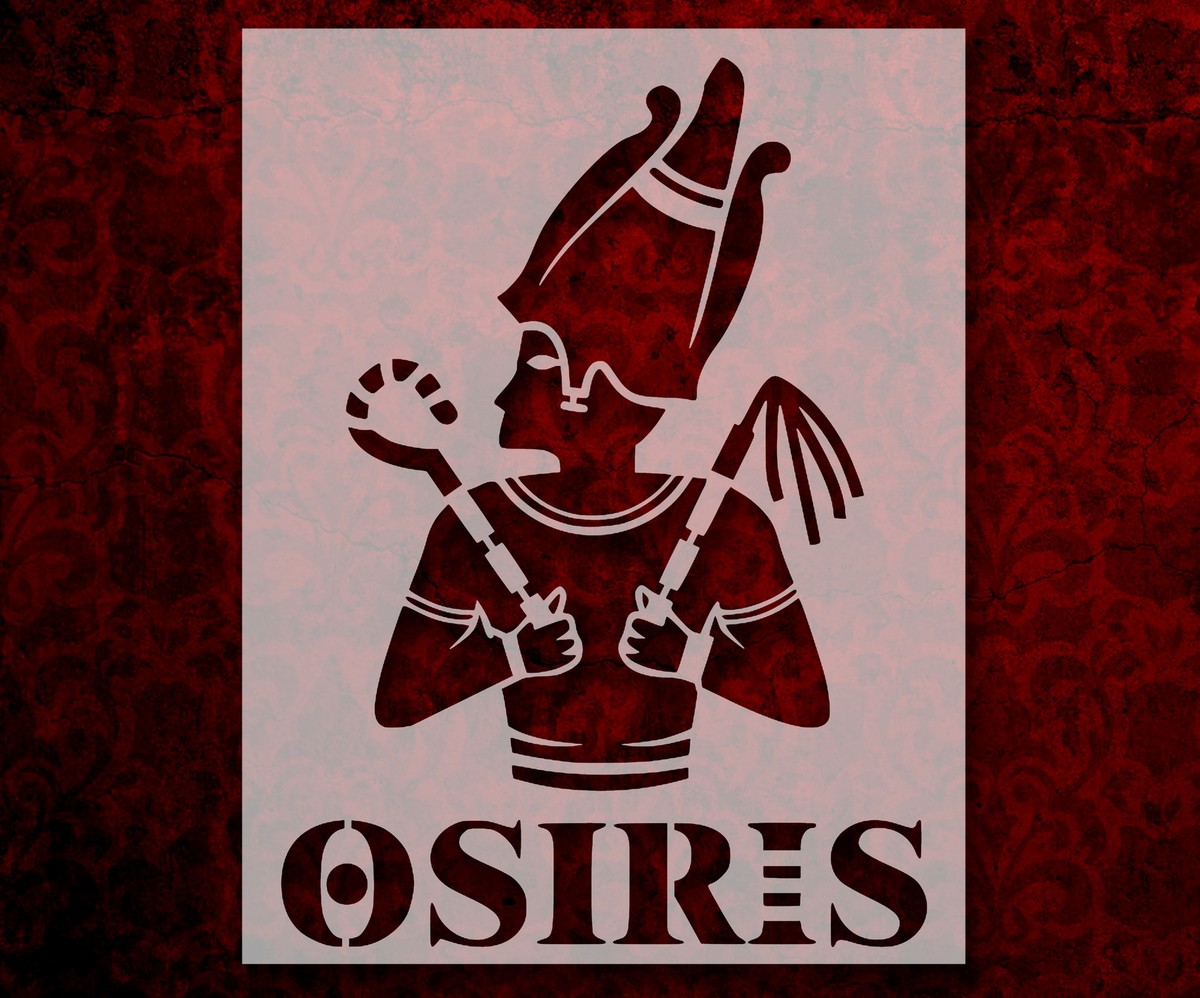 Osiris Egyptian God Drawing Osiris Egyptian God Greeting Card By