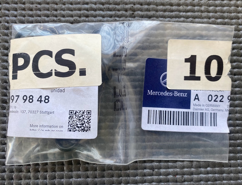 OEM Mercedes-Benz Coolant Temp. Sensor O-Ring (1) - #022-997-98-48 ...