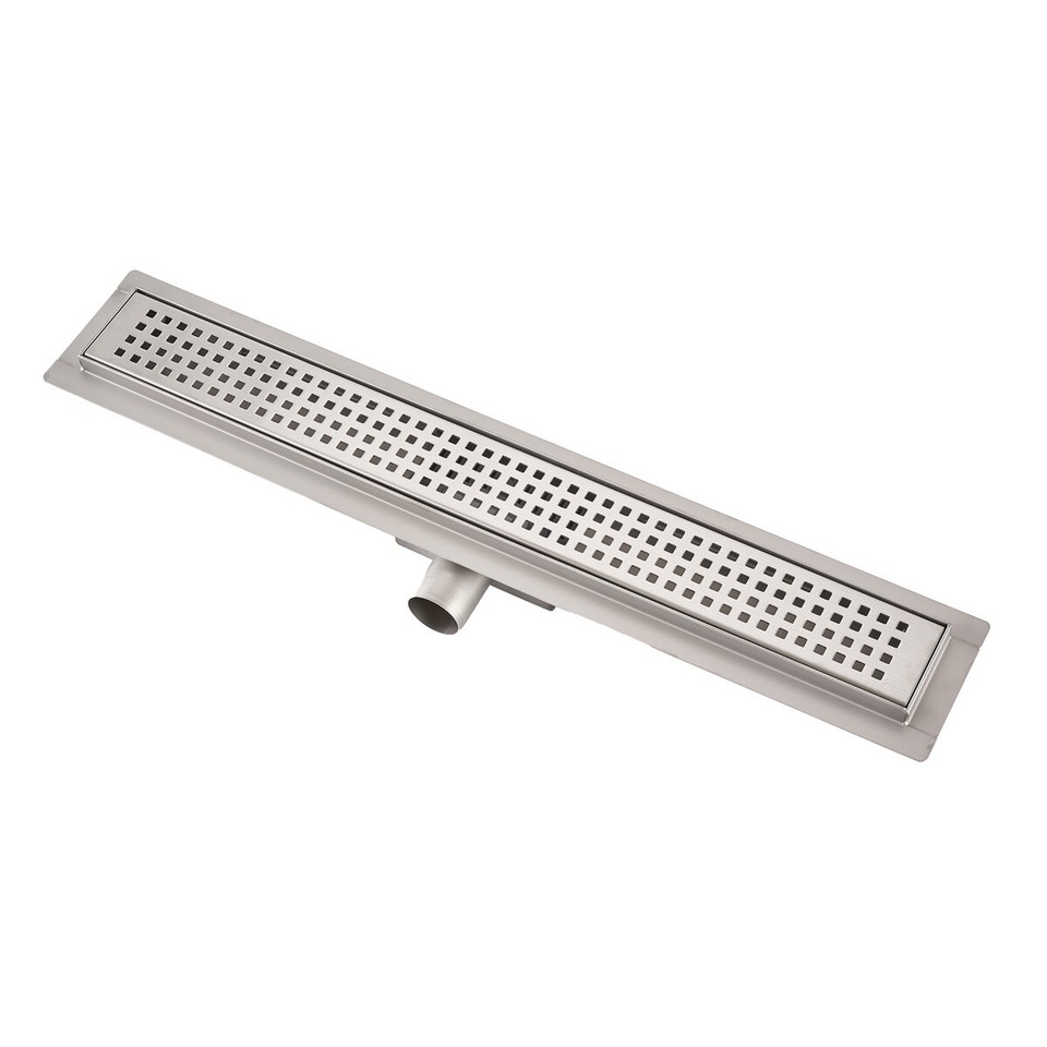 Linear Shower Drain STAINLESS STEEL WETROOM BATHROOM CHANNEL GULLY TRAP ...