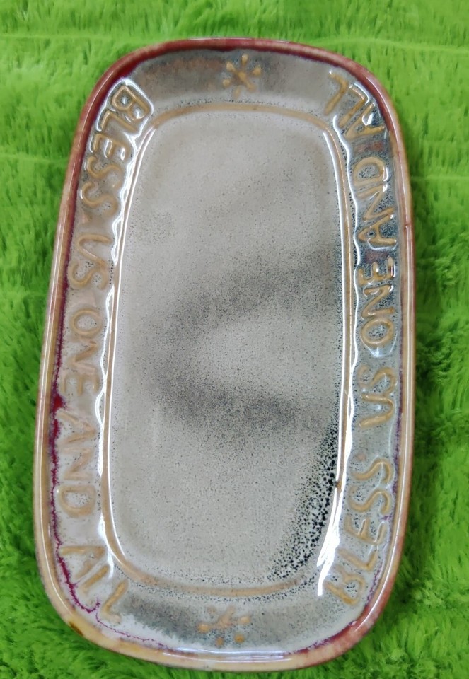 POTTERY GLAZED Rectangle STONEWARE DISH | eBay