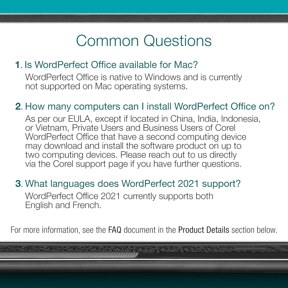 Corel Wordperfect Office Home & Student 2021 | Office Suite of Word ...