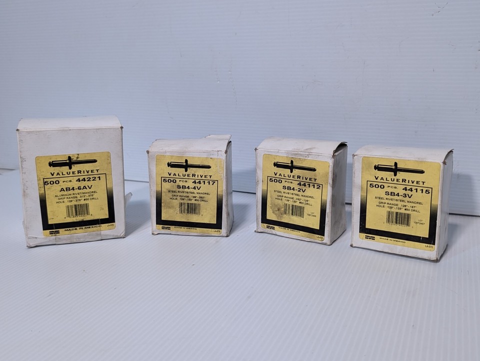 Lot of 4 boxes of Marson-Klik Value Rivet SB4-2V/3V/4V & AB4-6AV | eBay