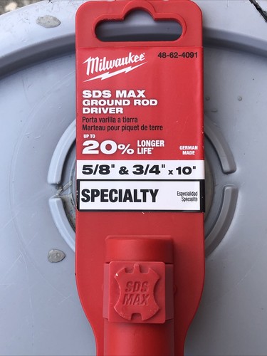 Milwaukee 48-62-4091 Ground Rod Driver (5/8 in./in.3/4) SDS-MAX - IN ...