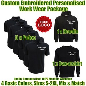 Personalised Embroidered Work Wear Package Builders Technicians Worker ...