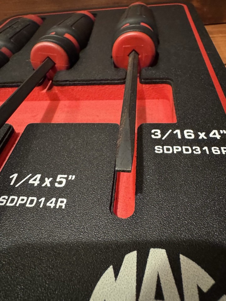 Mac Tools SDPD3R 3-Piece Strikable Pry Bar Set - Red EUC | eBay