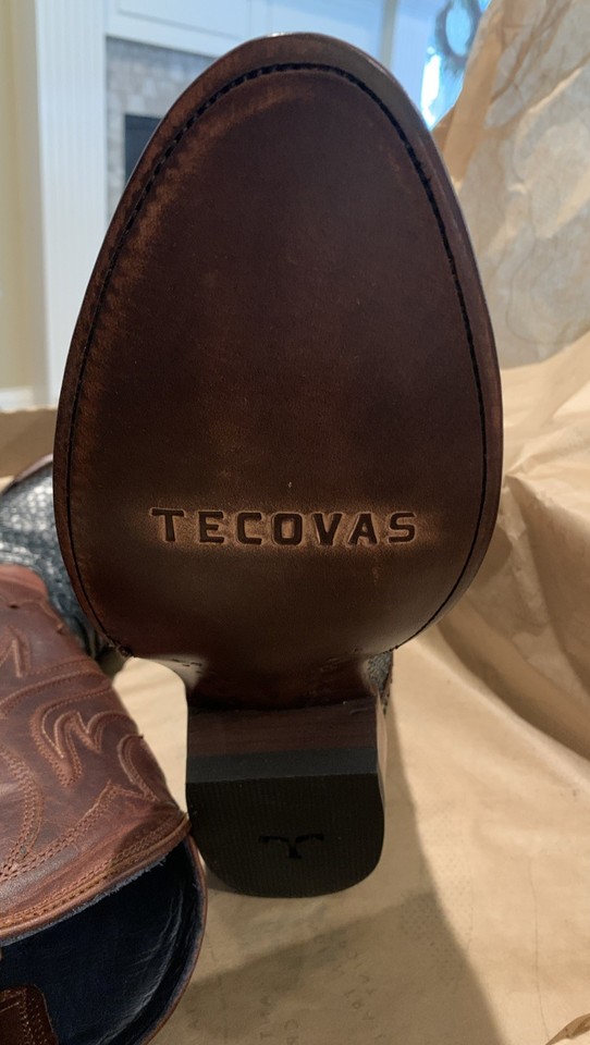 Tecovas Men's The Brady Navy Blue Python Boots Size 10 New in Box | eBay