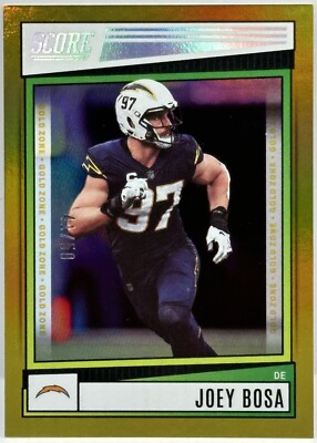 2022 NFL Score Joey Bosa GOLD ZONE SSP /50 #138 Los Angeles Chargers | eBay