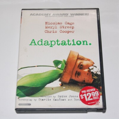 Adaptation (DVD, 2003) Starring Nicolas Cage, Meryl Streep, Chris ...
