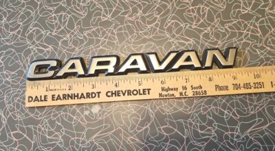 Vintage OEM Used Emblem 1984 1985 1986 Dodge Caravan Rear Lift Gate ...