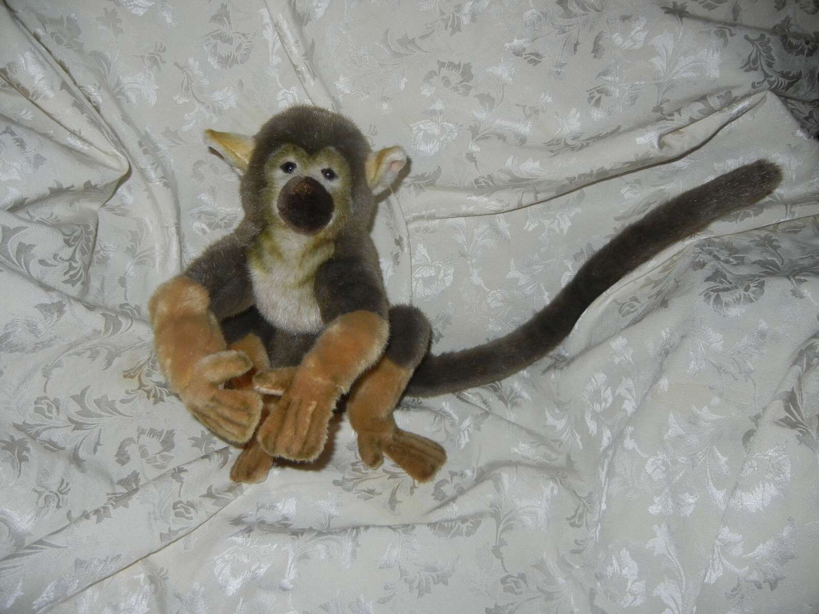 Hansa Monkey Plush Stuffed Animal Toy Life-Like 2004 EUC 12" | eBay