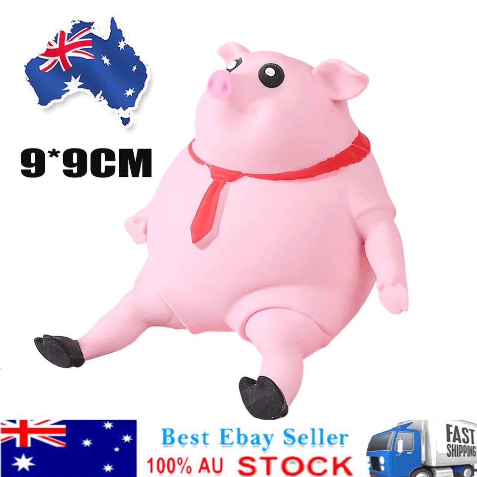 Hot Squeeze Piggy Relief Stress Toy Stress Relief and Stretch Pig | eBay