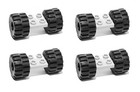 LEGO Vintage Space / Technic Soft Rubber Heavy WHEELS [Set x8] Tire ...