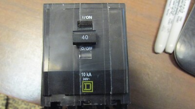 NEWEST STYLE SQUARE D 40 AMP QOB340 CIRCUIT BREAKER ...VS-186 | eBay