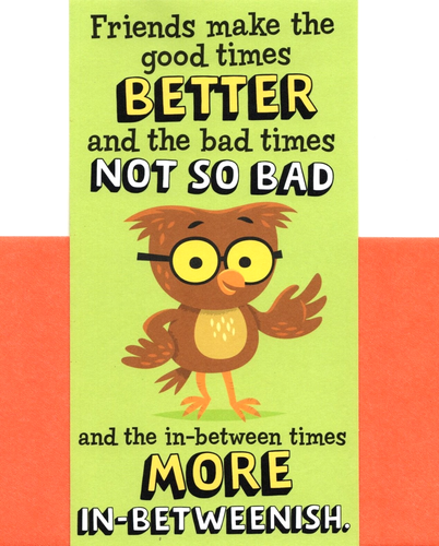 Best Friend Friends Friendship Wise Owl Smart Good Times Hallmark ...