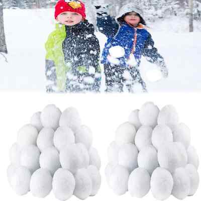 100 PC Fake Snowballs for Snowball Fight Indoor, Indoor Snowball for ...